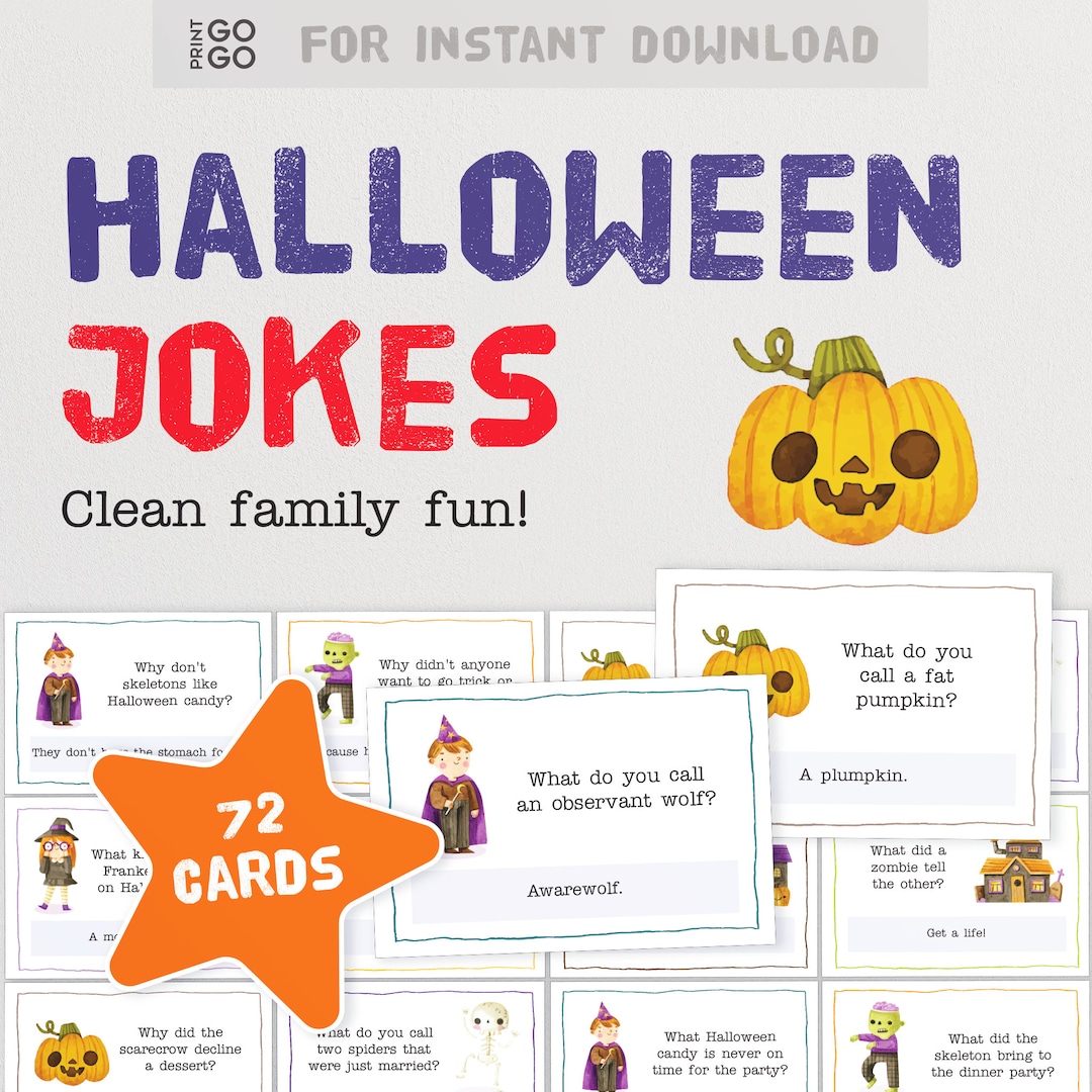 Halloween Jokes - 72 Frightfully Funny Jokes for Kids | Family Friendly ...