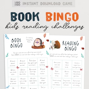 Book Bingo for Kids | Kids Reading Bingo | Reading Challenges for ...