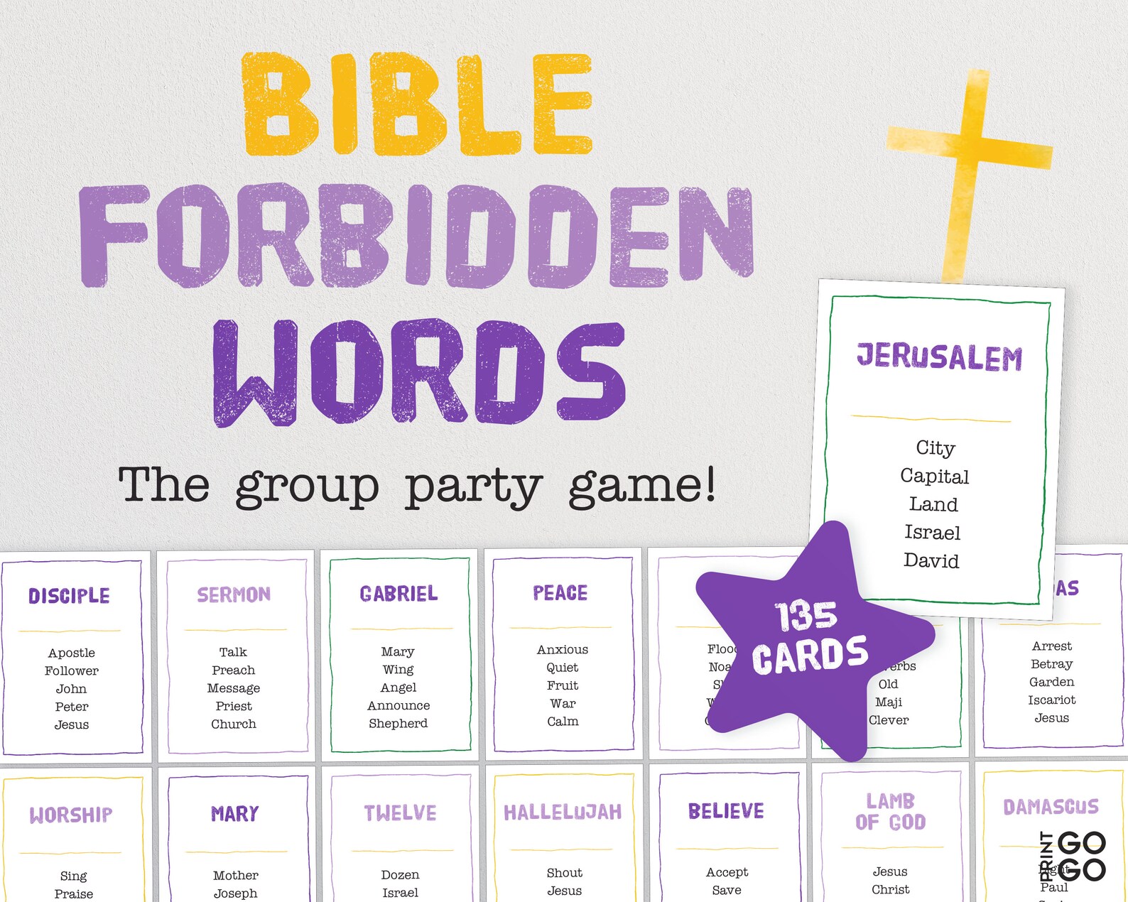 Bible Forbidden Words the Hilarious Group Party Game - Etsy