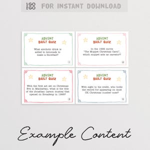 Quiz Advent Cards - A Fun Way to Countdown Christmas | 48 Christmas ...