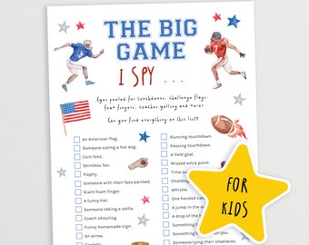 Football Scavenger Hunt for Kids | Indoor 'the Big Game' Party Game for ...