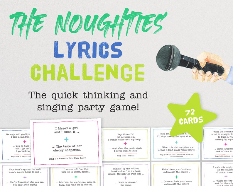 Songs Lyrics Challenge Game - the Quick Thinking and Singing Family ...
