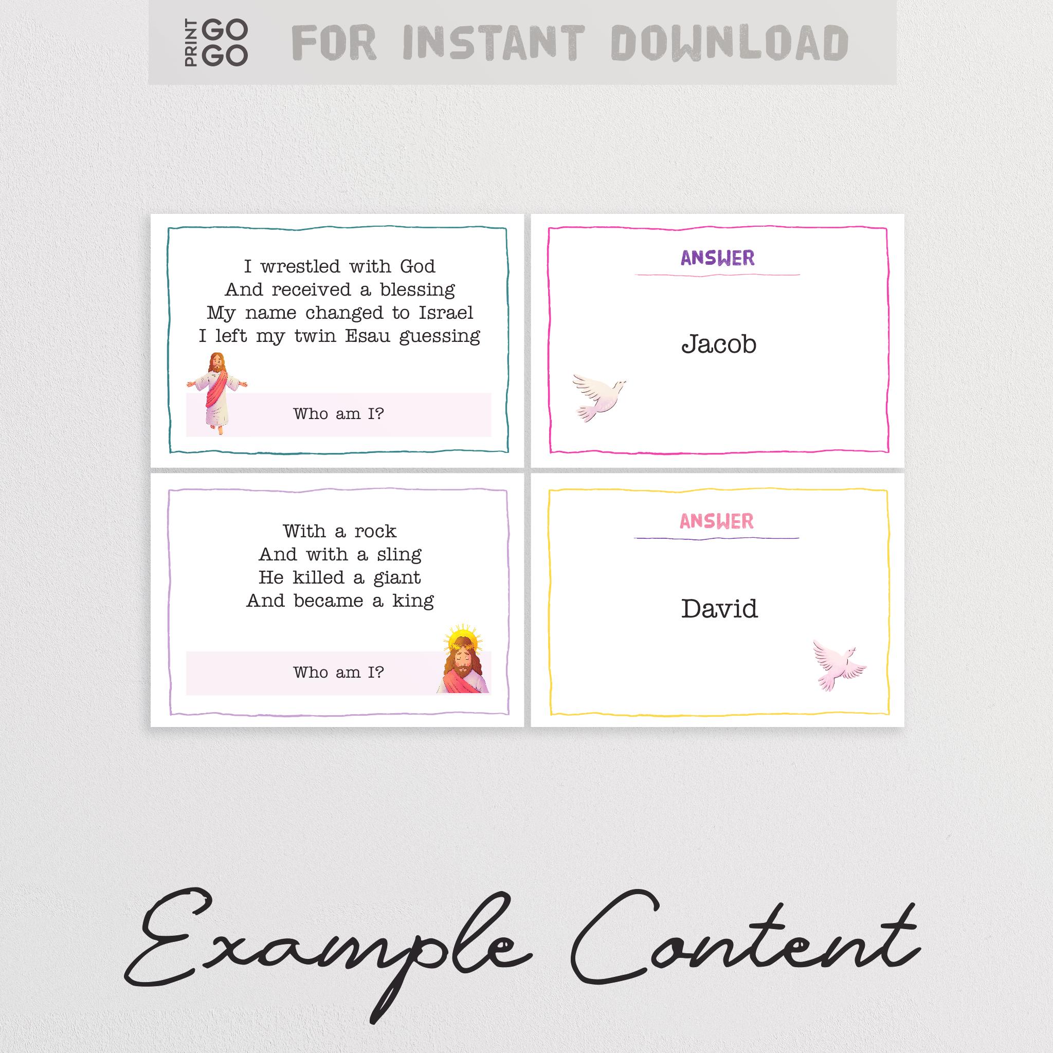 20 Biblical Riddle Cards for Your Christian Scavenger Hunt - the Fun ...