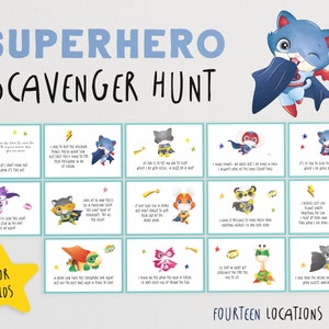 Superhero Scavenger Hunt the Search for Justice Surprises - Etsy UK