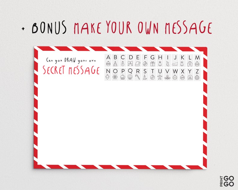 Coded Secret Messages From Santa Bundle Christmas Secret - Etsy