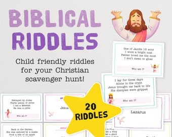 20 Biblical Riddle Cards for Your Christian Scavenger Hunt - the Fun ...