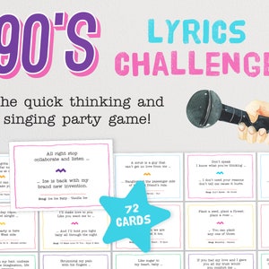Songs Lyrics Challenge Game - the Quick Thinking and Singing Family ...