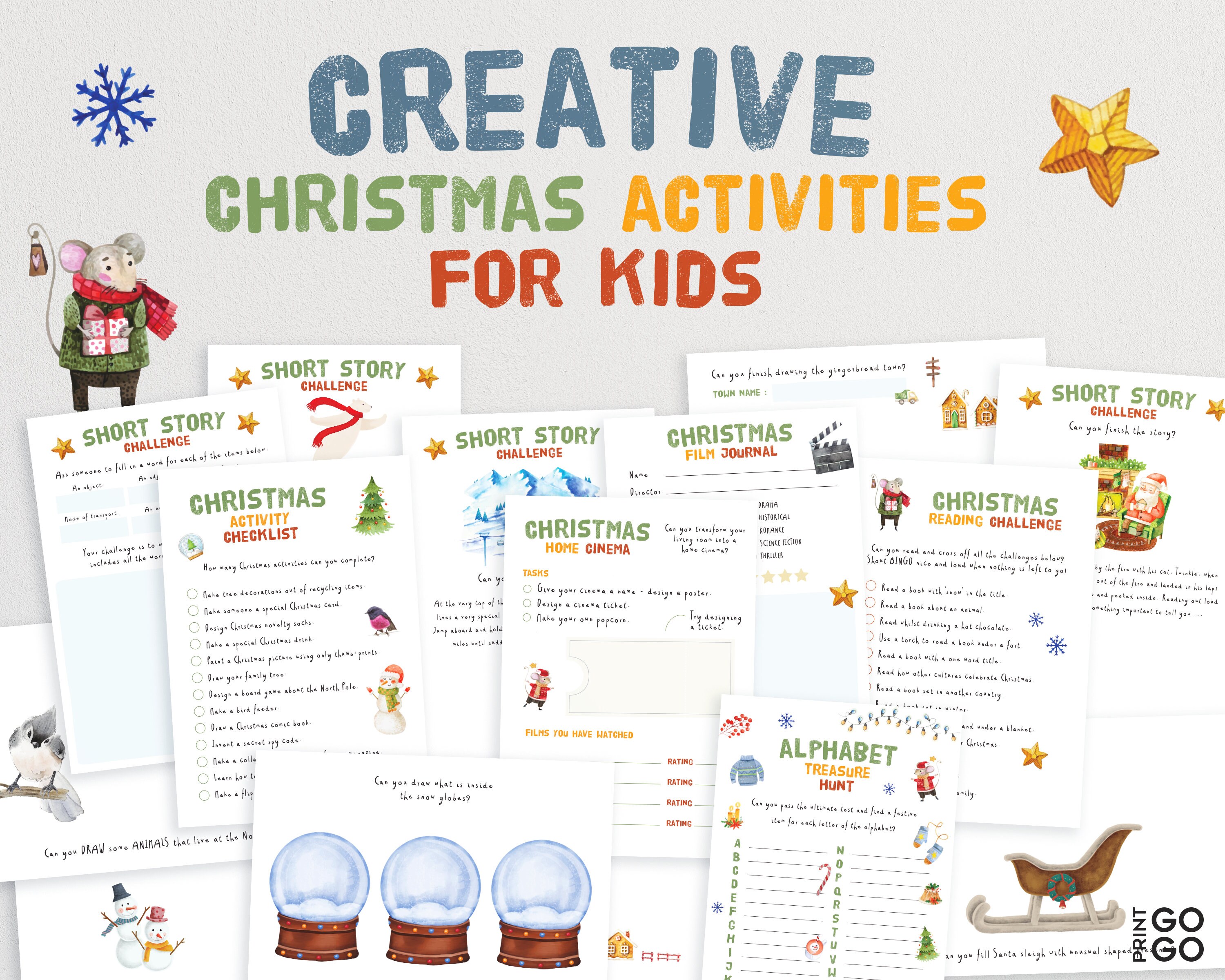 Creative Christmas Activities for Kids Holiday Activity - Etsy