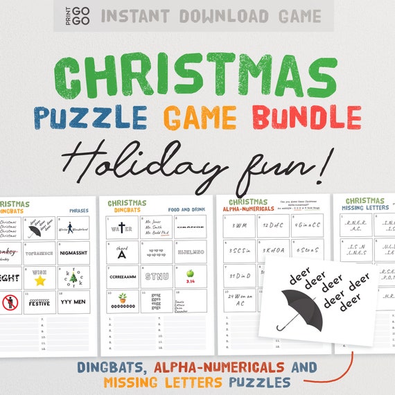 Christmas Puzzles Brain Teasers