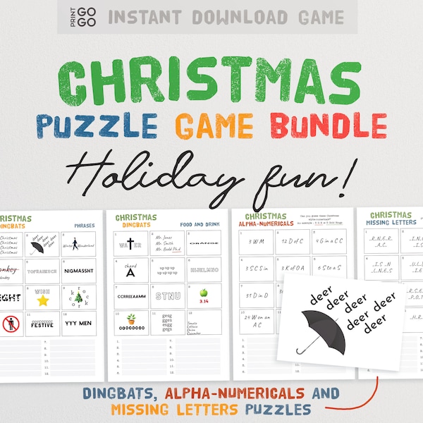 Christmas Game Ideas - Etsy