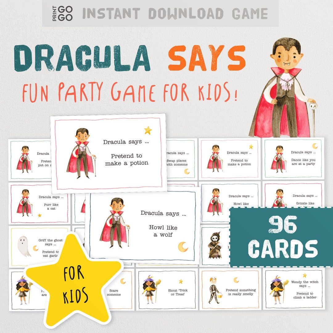 Dracula Says - the Fun Halloween Party Game for Kids! | Trick or Treat ...