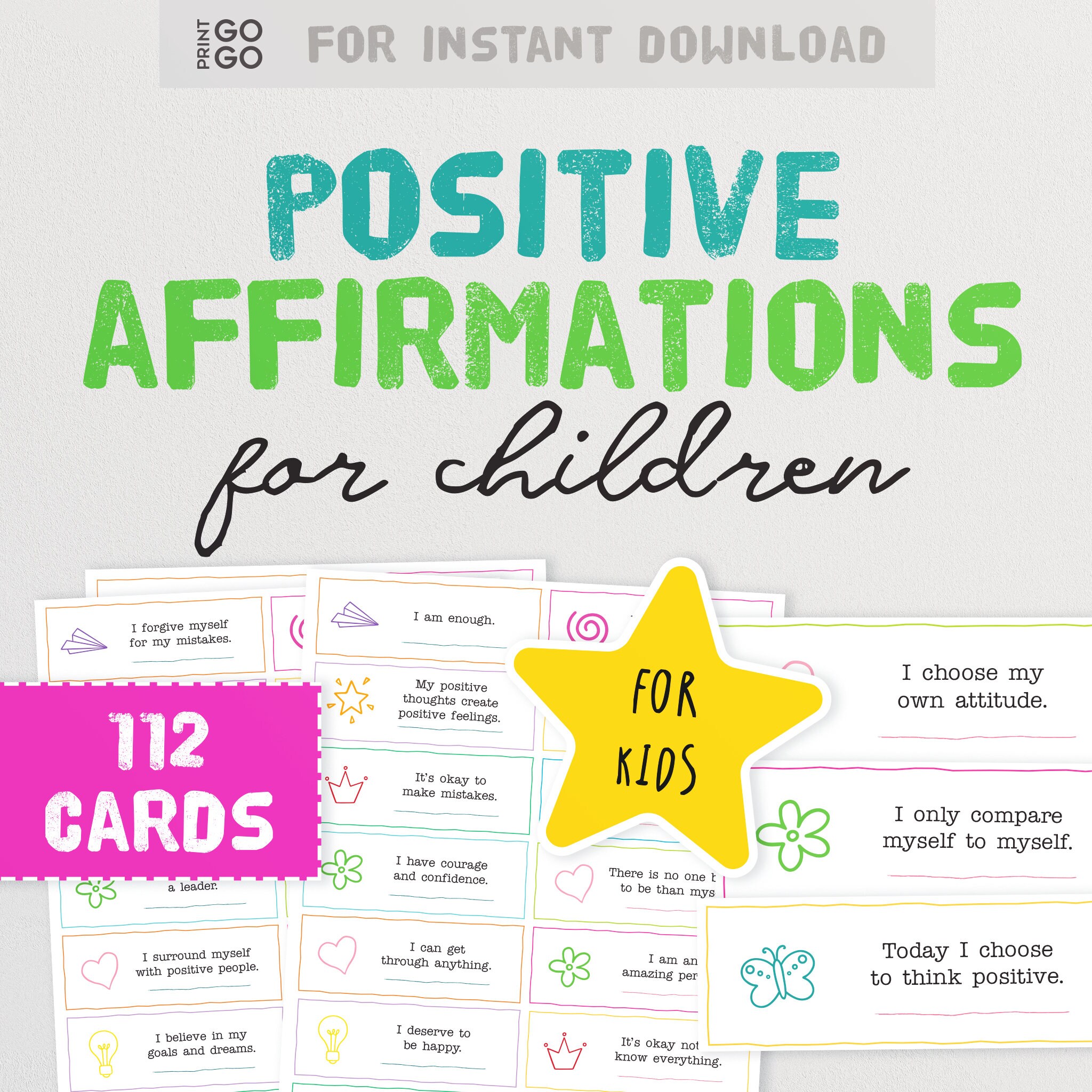 112 Positive Affirmations for Children | Help Kids to Grow a Positive ...