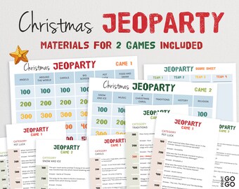 Christmas Jeopardy Game - Etsy