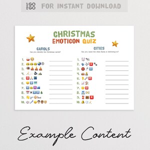 Christmas Emoticon Quiz - the Fun Guessing Game for Groups | Guess the ...