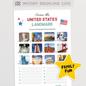 United States Landmarks Quiz | Fourth of July Trivia Quiz | American ...