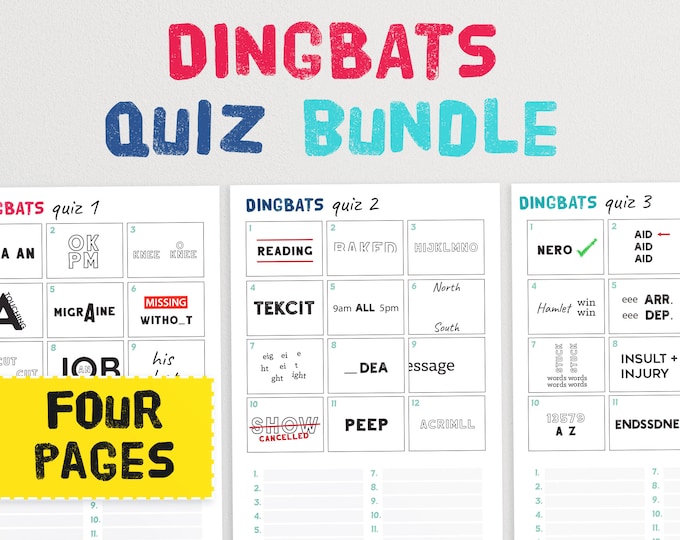 Dingbats Picture Quiz Puzzles - the Fun Guess the Phrase Game for ...
