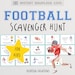 Football Scavenger Hunt for Kids | Indoor 'the Big Game' Party Game for ...