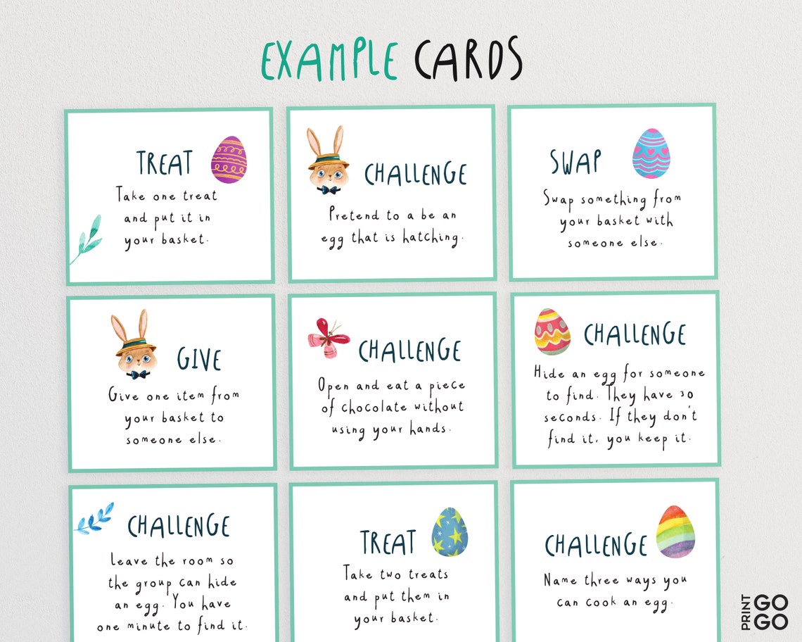 Easter Egg Challenge Game the Egg-stra Fun Candy Game of - Etsy