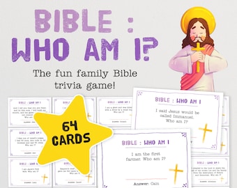 Bible Who Am I? - the Fun Family Bible Trivia Game | Bible Study Game ...