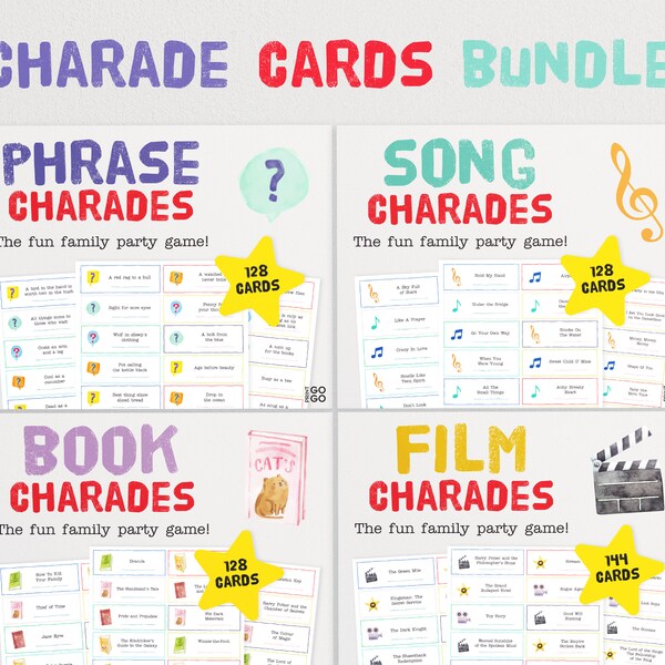 Family Reunion Charades - Etsy