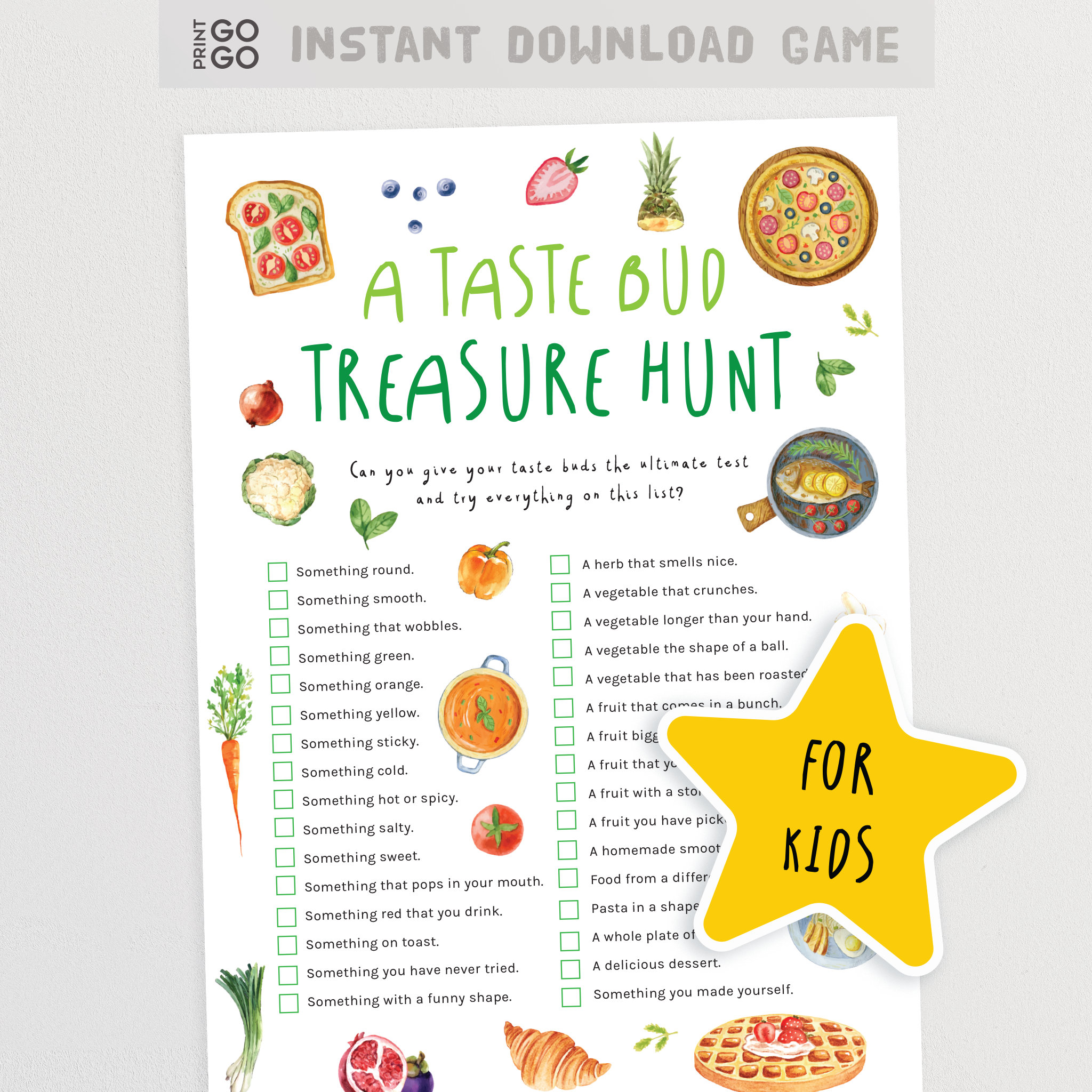 A Taste Bud Treasure Hunt for Kids | Adventures in Food | Fussy Eaters ...
