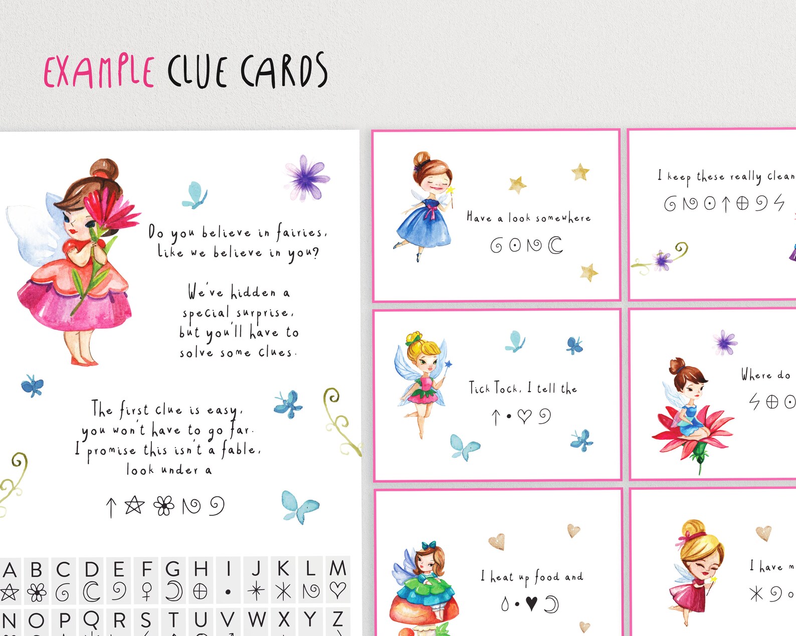 Fairy Scavenger Hunt for Kids | Fairies Birthday Treasure Hunt ...