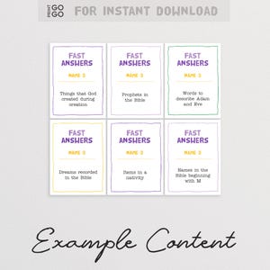 Christian Fast Answers - the Fun Quick Thinking Group Party Game ...