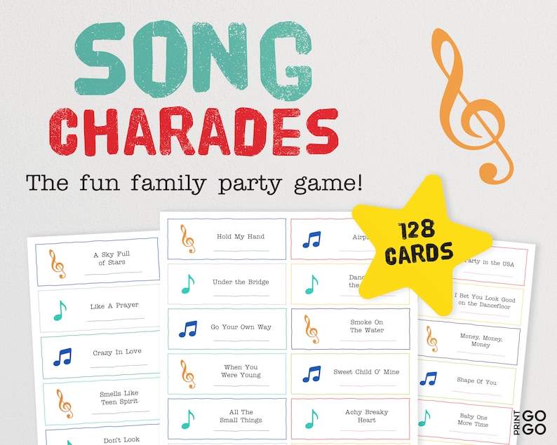 Charades Card Bundle the Fun Family Party Game of Acting Out - Etsy