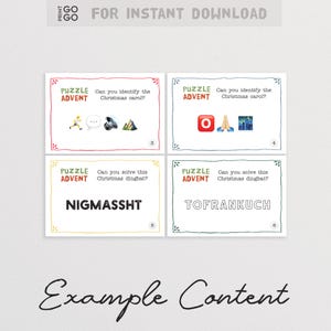 Puzzle Advent Cards - A Challenge for Every Day 'til Christmas ...