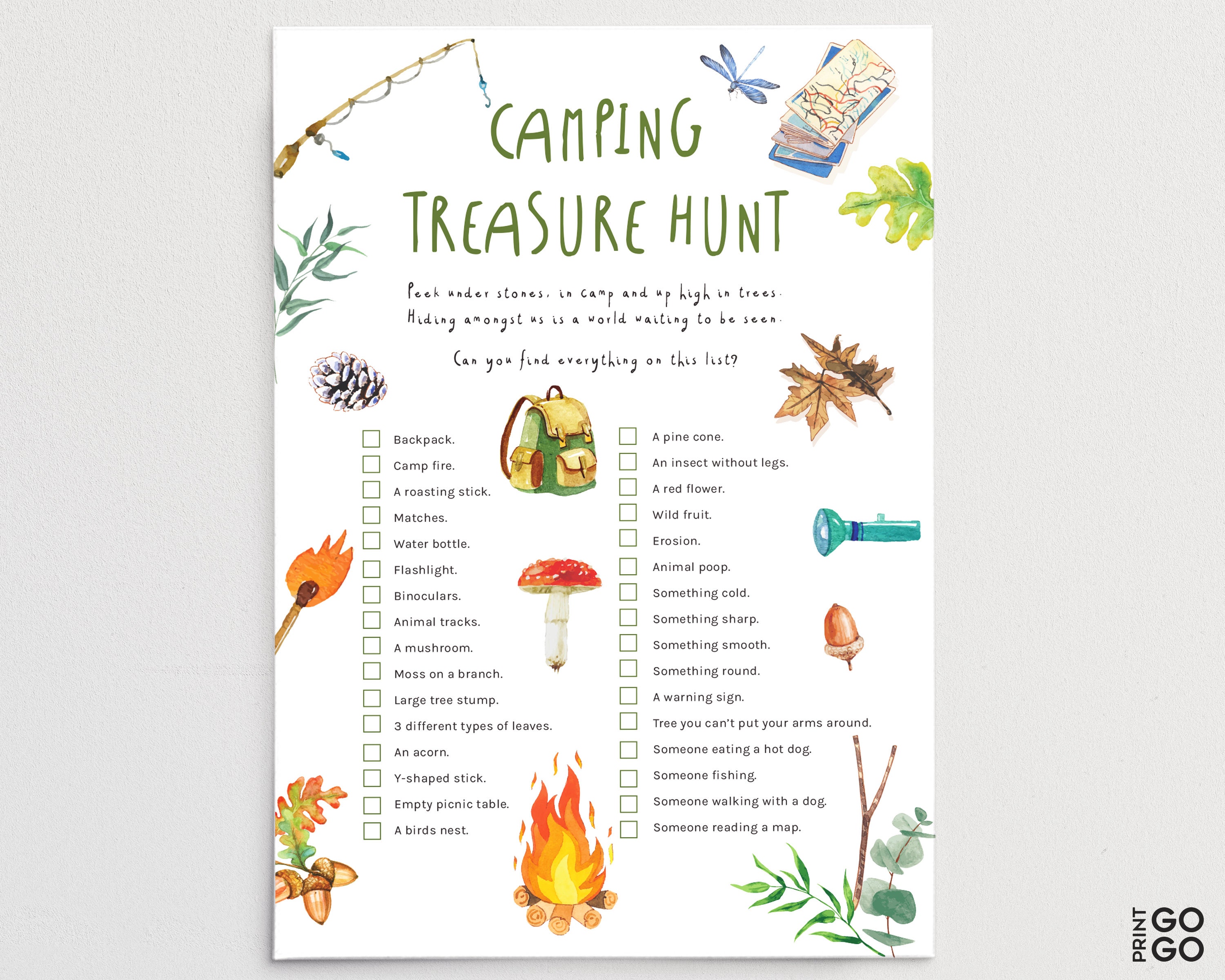 Treasure Hunt Bundle for Kids Six Outdoor Scavenger Hunt | Etsy