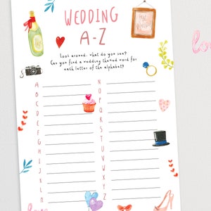 Wedding Game Bundle for Children - Fun Printable Activities to Keep ...