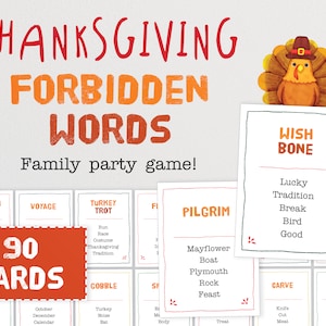 Thanksgiving Game Bundle - Fun Team Party Games to Play With the Whole ...