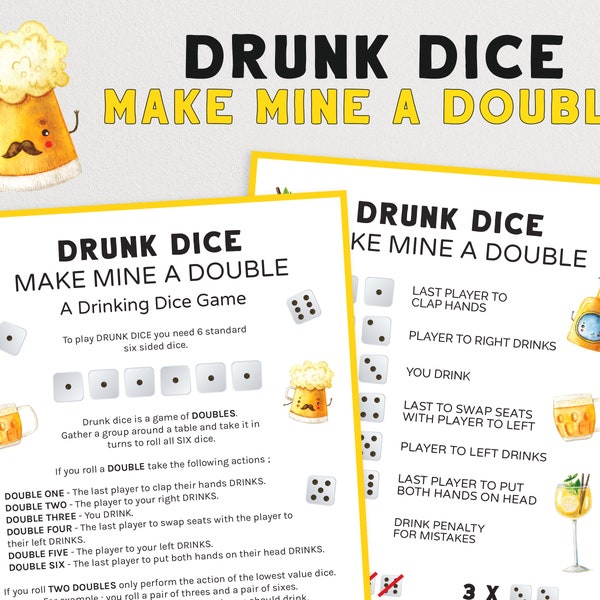 College Drinking Games - Etsy