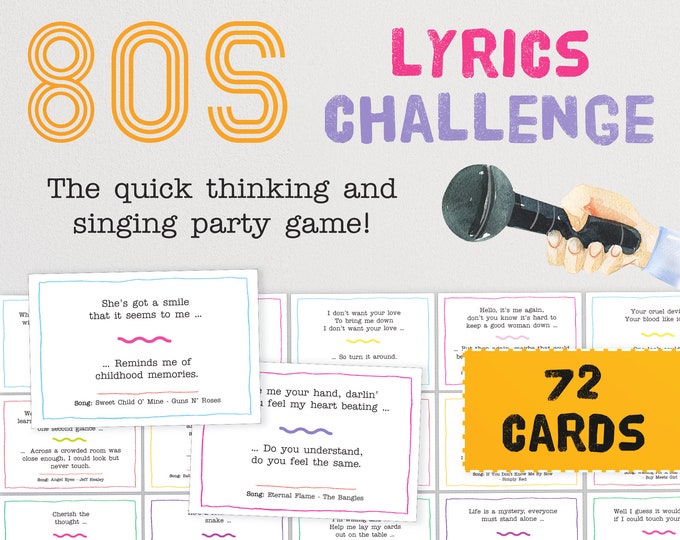 The 80's Mistaken Song Lyrics Coaster Set - Etsy