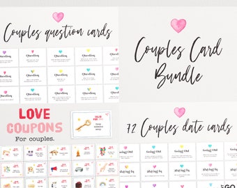 Printable 110 Couples Question Cards Couple Game Date Night - Etsy
