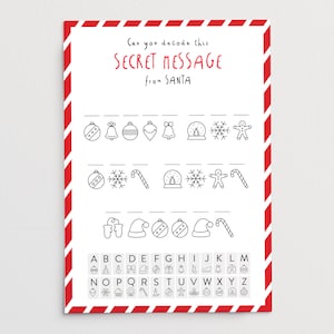 Coded Secret Messages From Santa Bundle | Christmas Secret Message ...
