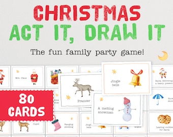 Christmas Act It, Draw It - the Hilarious Family Party Game of Acting ...