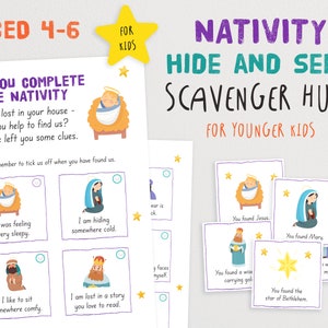 Nativity Hide and Seek Scavenger Hunt for Younger Kids - Etsy