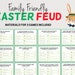 Easter Friendly Feud Game the Hilarious Party Game of | Etsy