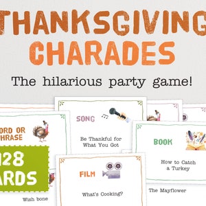 Thanksgiving Game Bundle - Fun Team Party Games to Play With the Whole ...