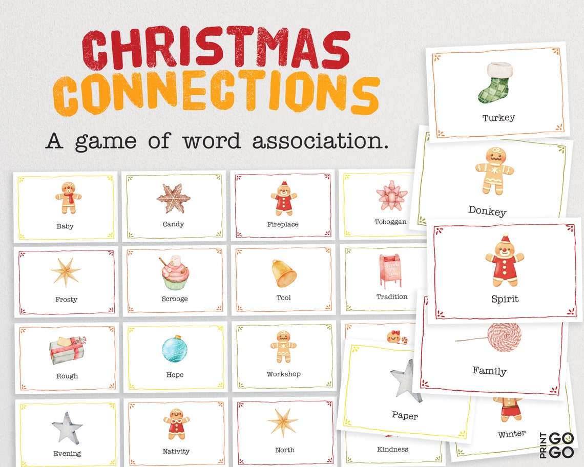 Christmas Connections Game the Fun and Fast Family Game of - Etsy