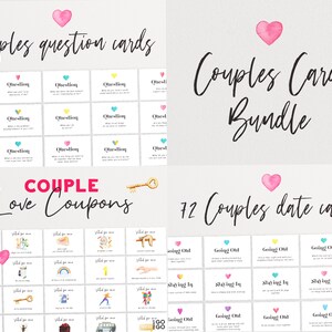 Couples Cards Bundle Date Cards Year of Date Night Idea - Etsy UK