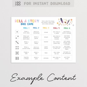 Roll A Story - A Creative Dice Game for Kids | Story Game for Children ...