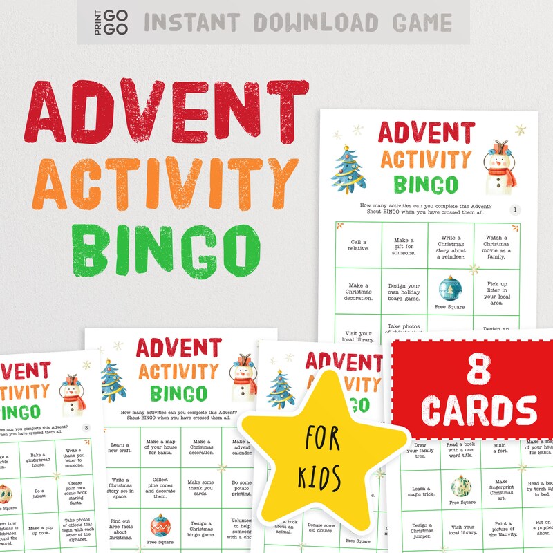 Nativity Bingo - Etsy