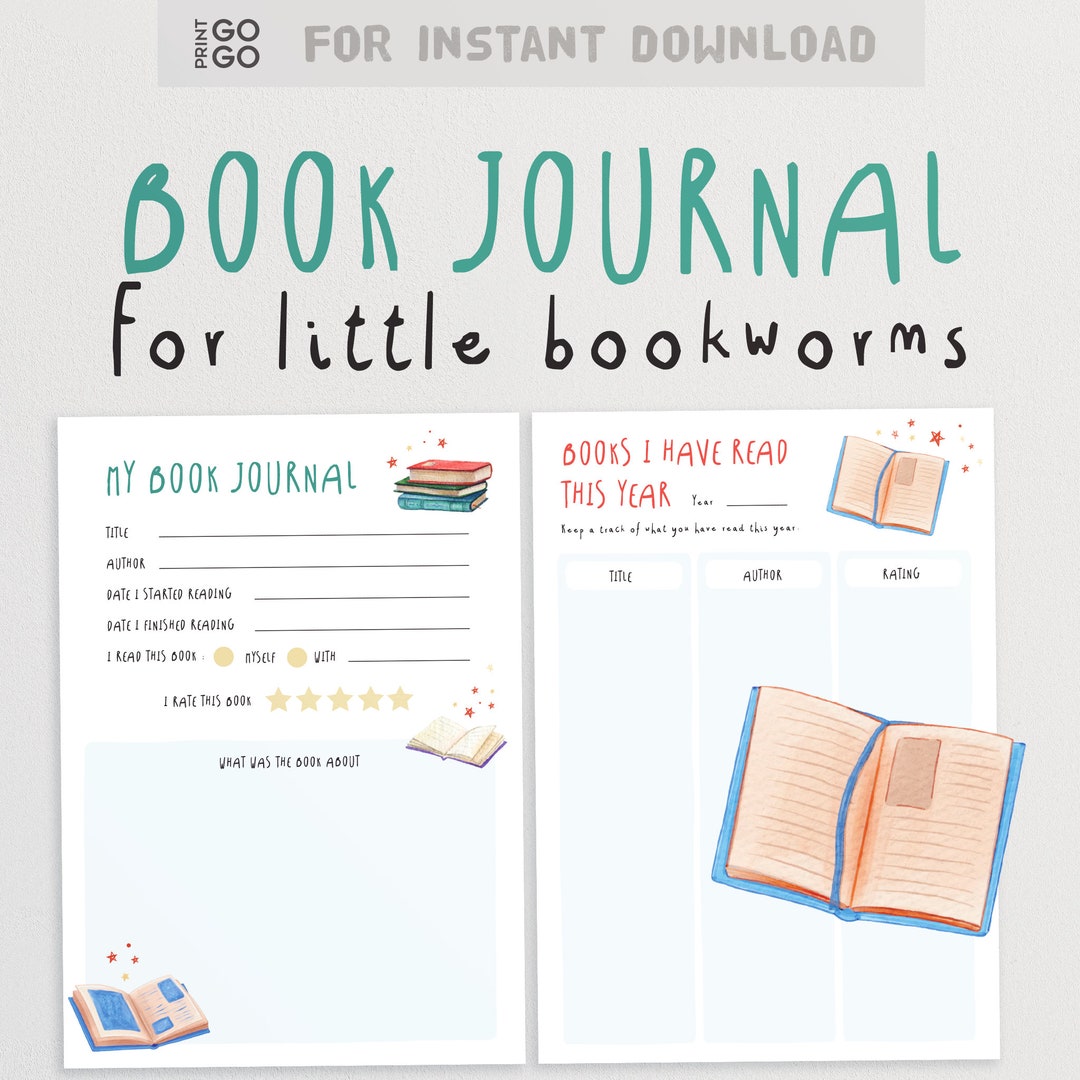 Book Journal for Kids | Reading Journal for Children | Reading Log ...