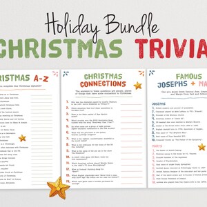 Christmas Quiz Bundle A Huge Collection of Quiz Questions to | Etsy