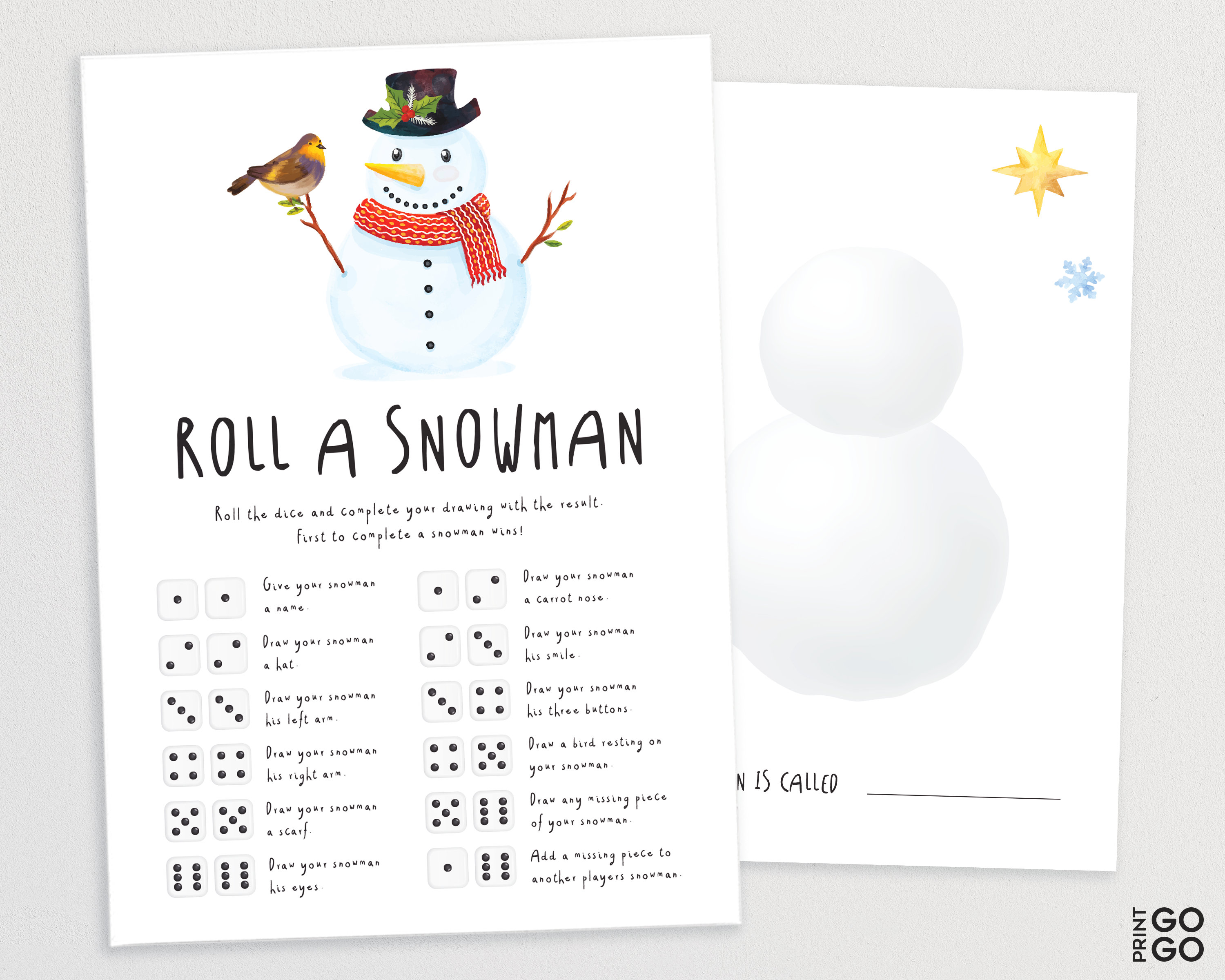 Roll A Snowman Game