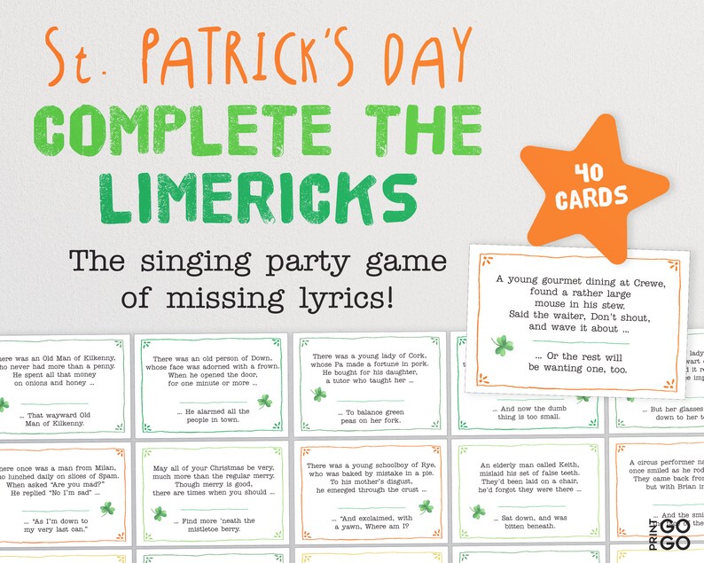St. Patrick's Day Game Bundle - Family Party Games for Everyone ...