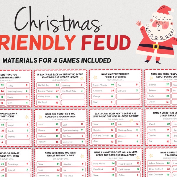 Christmas Family Feud - Etsy