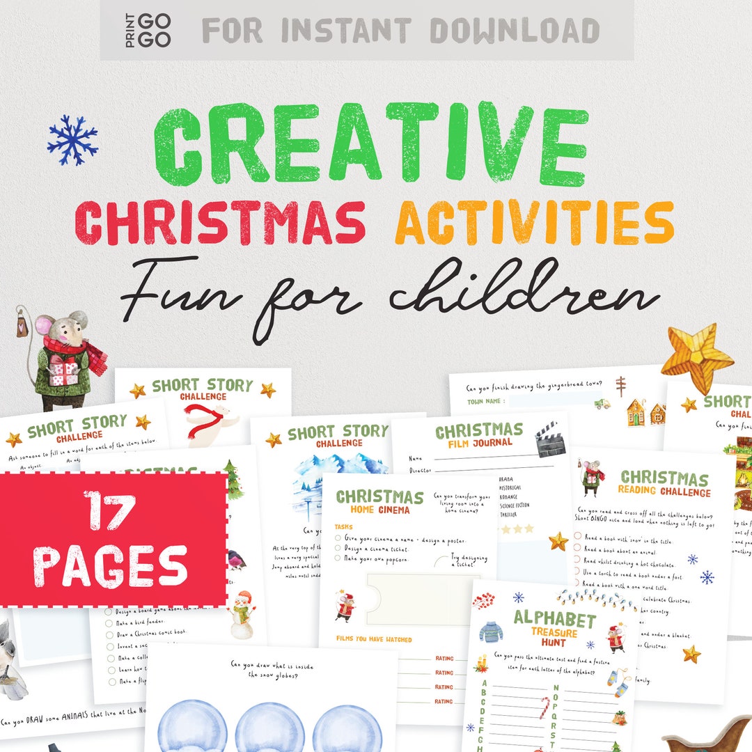 Creative Christmas Activities for Kids | Holiday Activity Bundle ...